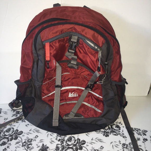 REI | Bags | Rei Red And Gray Mens Backpack | Poshmark